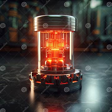 Micro Nuclear Reactor stock illustration. Illustration of equipment ...