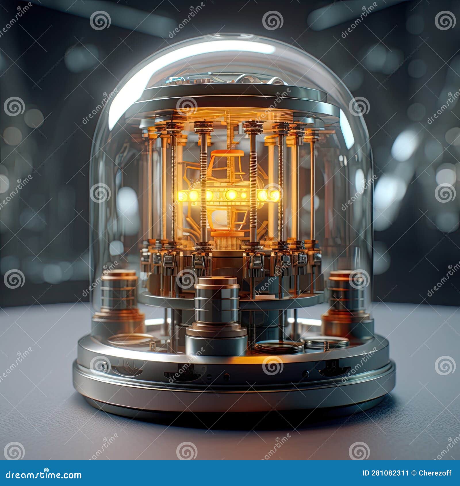 Micro Nuclear Reactor stock illustration. Illustration of isotope ...