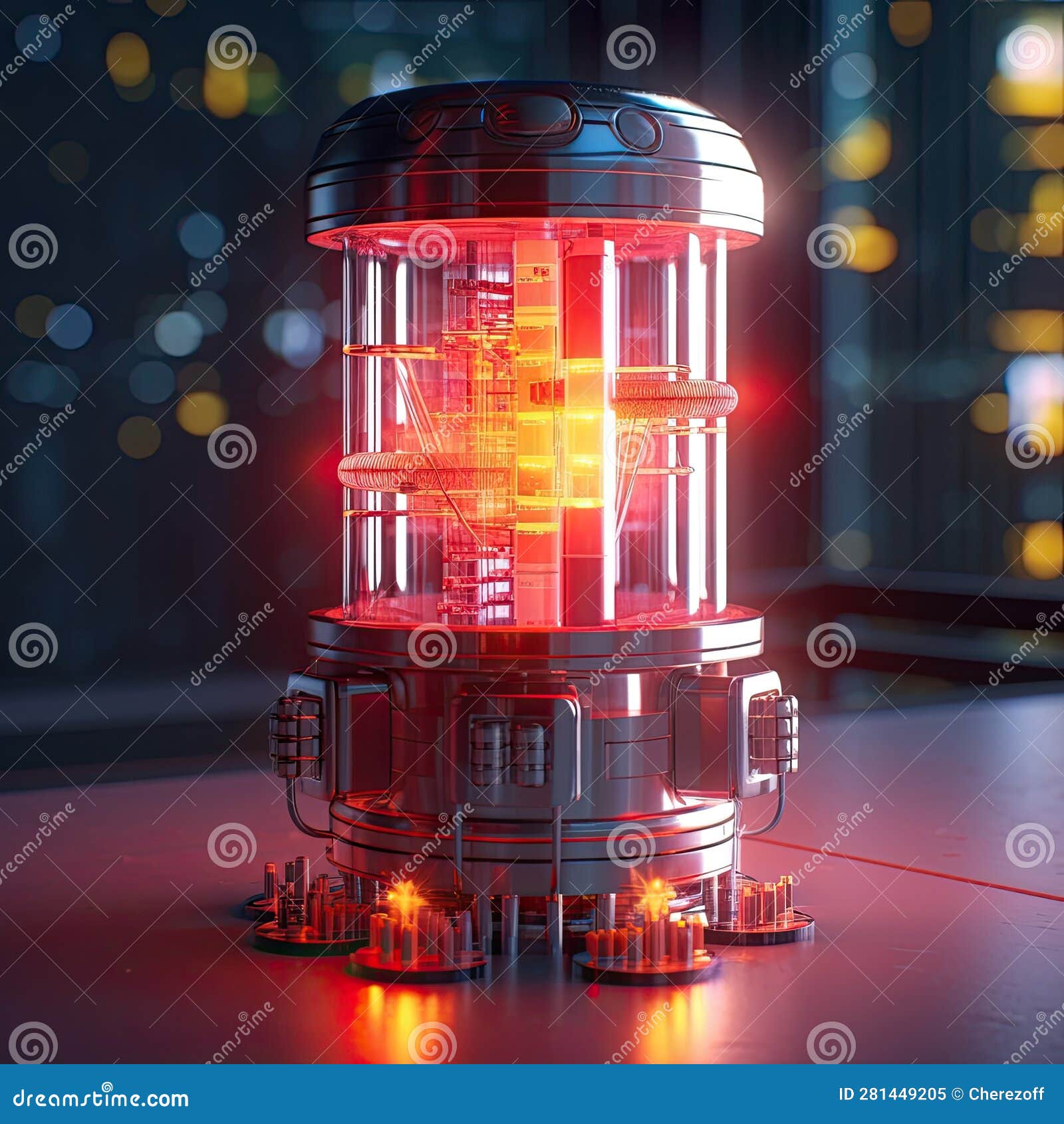 Micro Nuclear Reactor stock illustration. Illustration of analysis ...