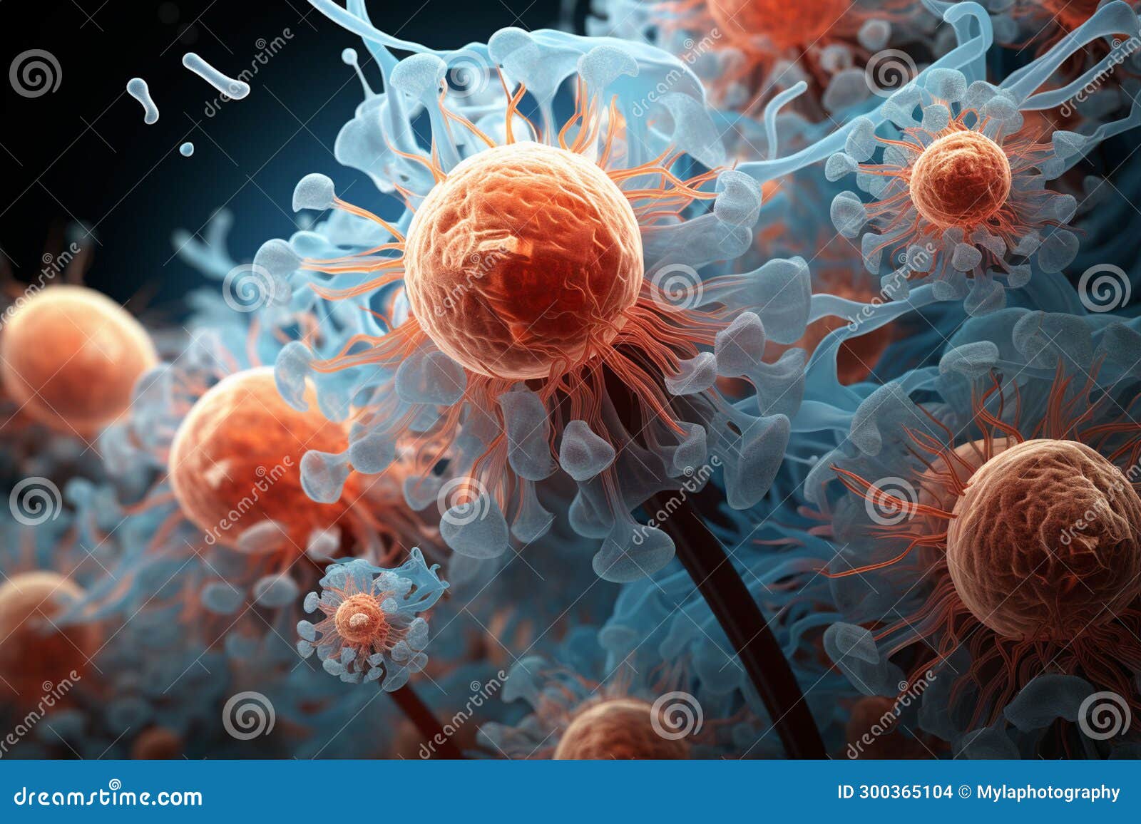 Micro-organism Under Microscope Bacteria, Plankton or Viruses ...
