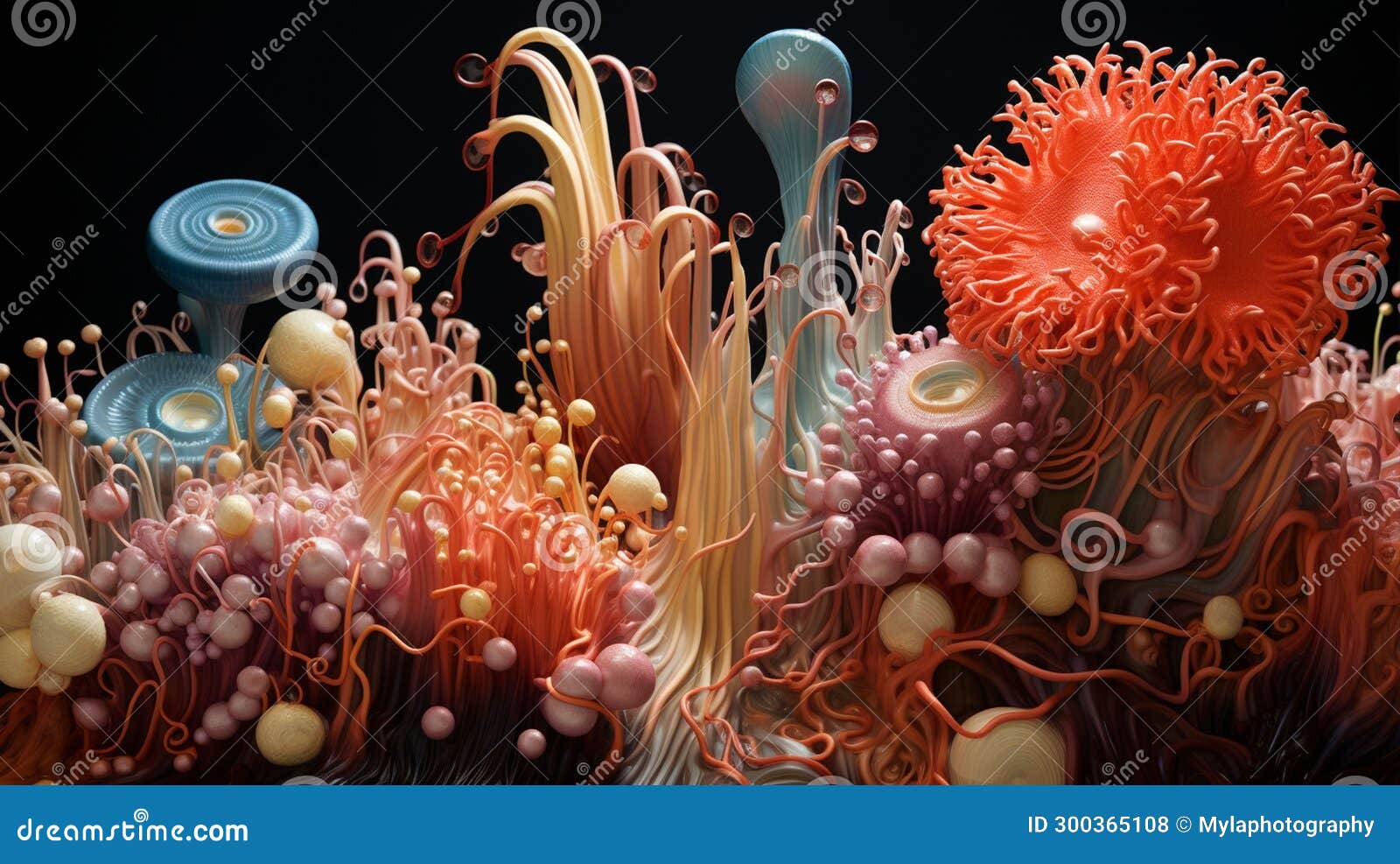 Micro-organism Under Microscope Bacteria, Plankton or Viruses ...