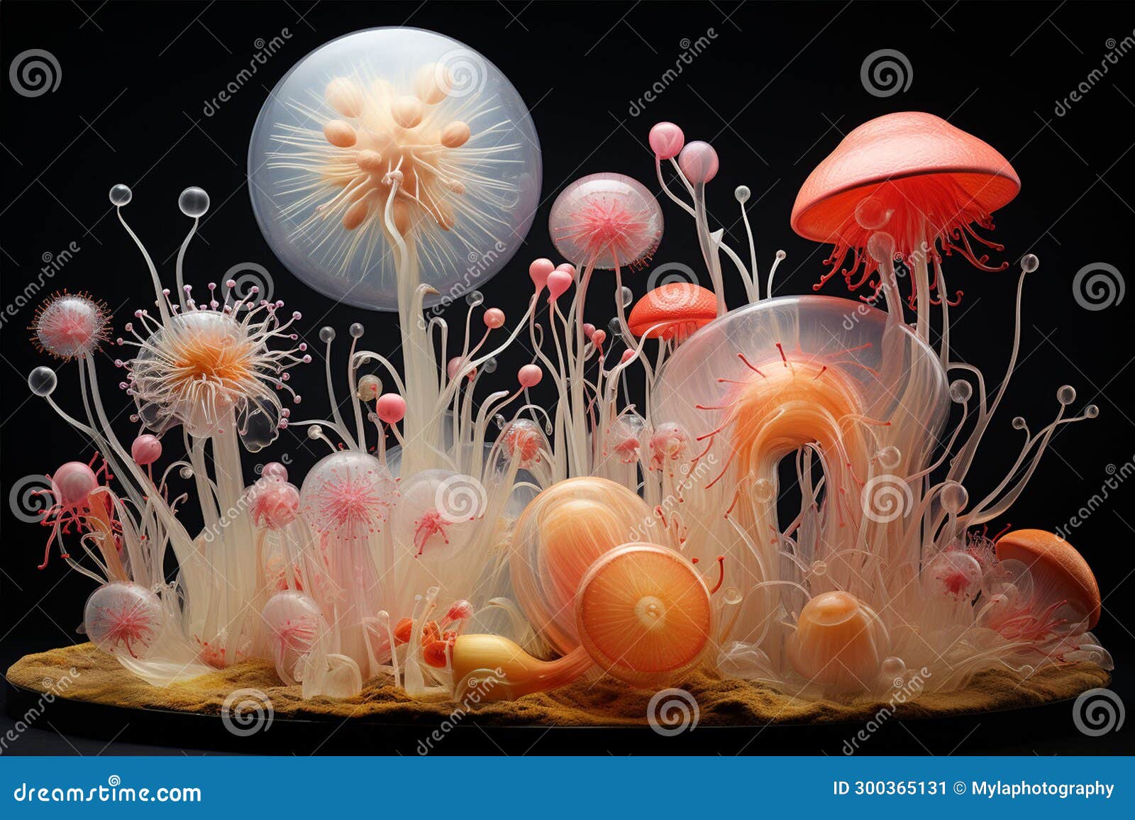 Micro-organism Under Microscope Bacteria, Plankton Or Viruses ...