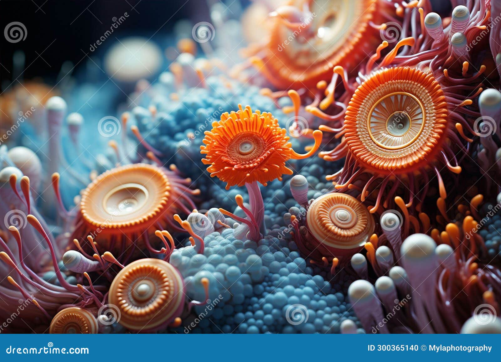 Micro-organism Under Microscope Bacteria, Plankton or Viruses ...