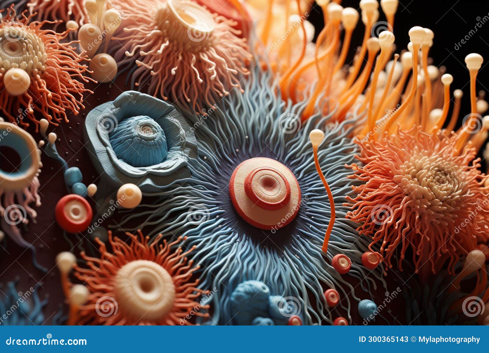 Micro-organism Under Microscope Bacteria, Plankton or Viruses ...