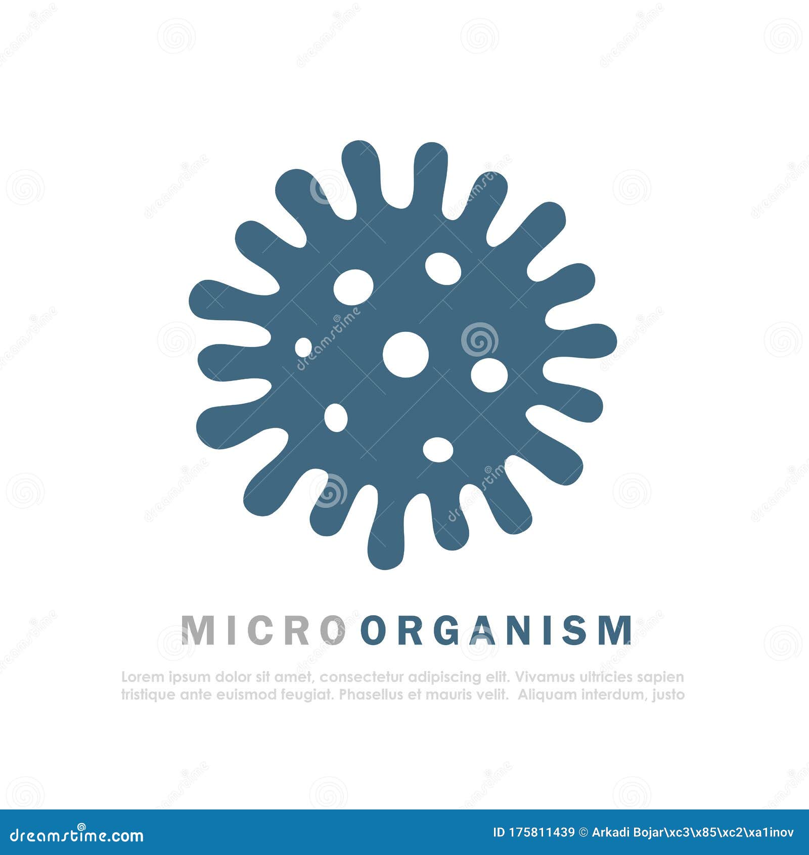 Microorganism Virus Vector Icon Stock Vector - Illustration of fungus ...