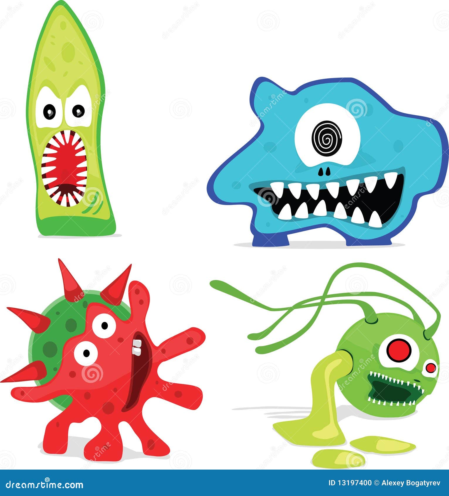 Micro-organismes illustration de vecteur. Illustration du ...