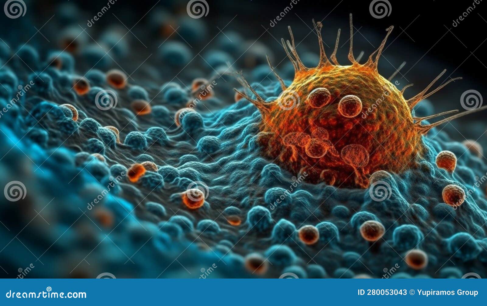Micro Organisms Magnified, Revealing Molecular Structure of Cancer ...