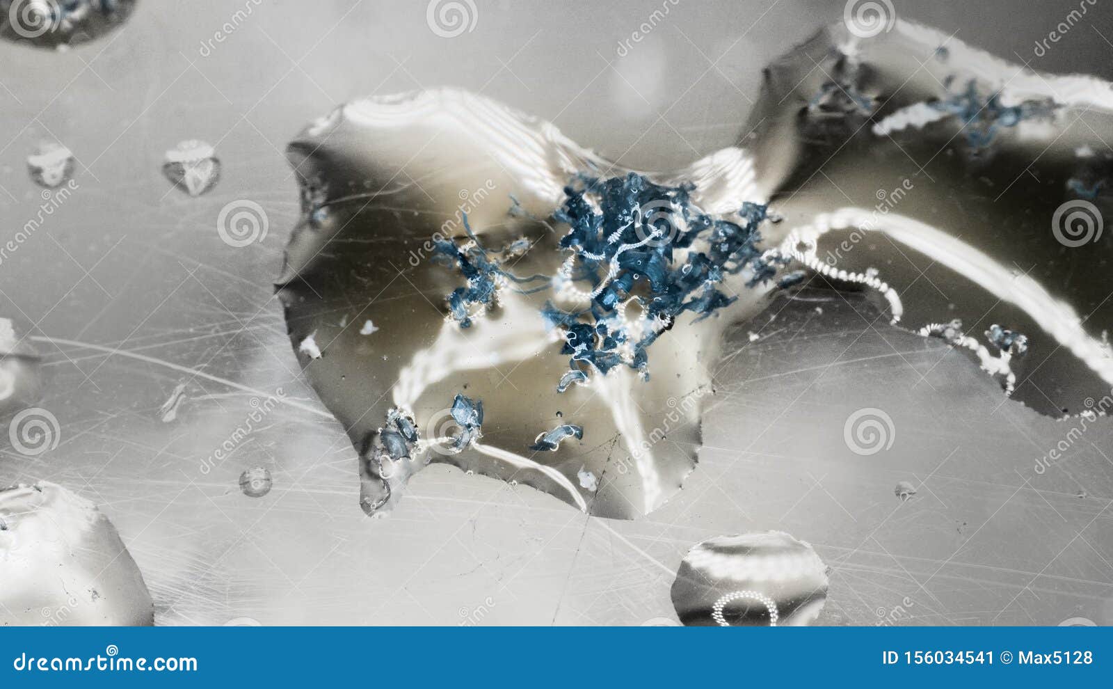 Micro Particles of Plastic in a Drop of Drinking Water Stock Image ...
