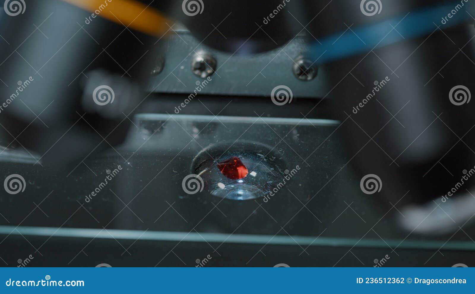 Micro Pipette Dropping Blood Sample on Microscope Tray Stock Photo ...