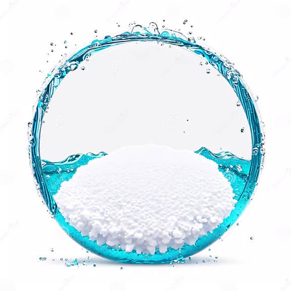The Micro-plastic Particle is on a White Background. Stock Illustration ...