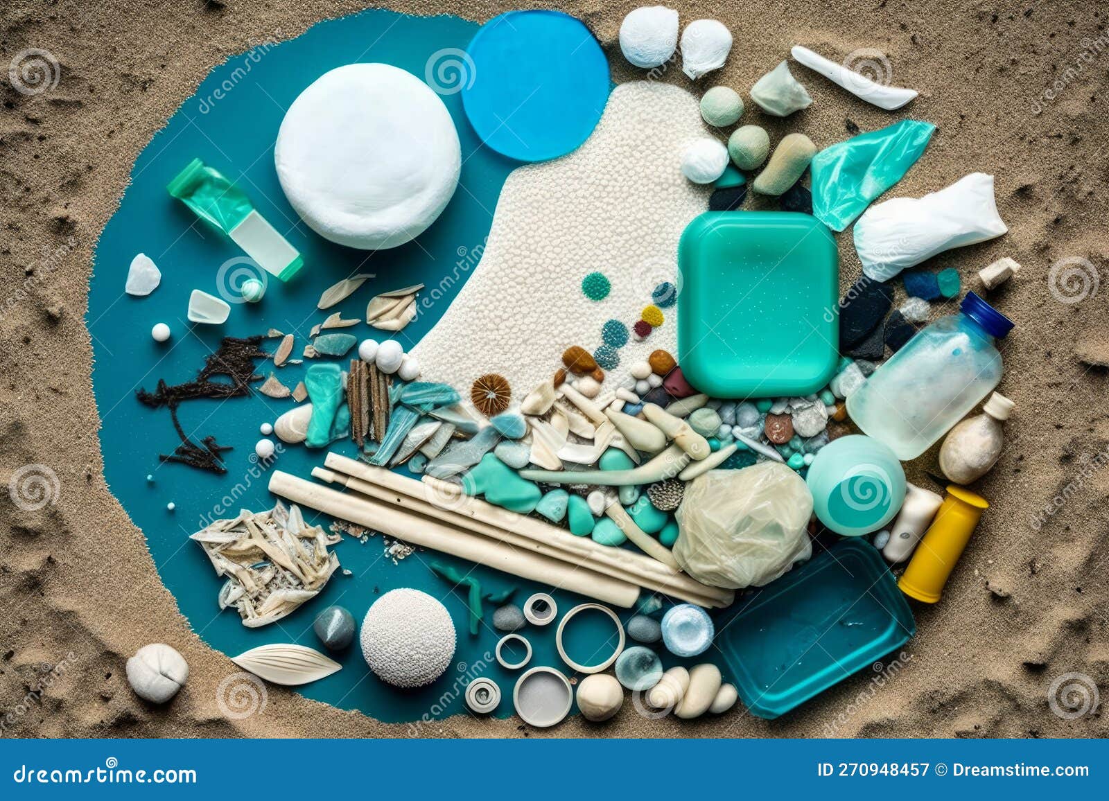 Micro Plastic Particles Found in the Ocean and Beaches. Plastic ...