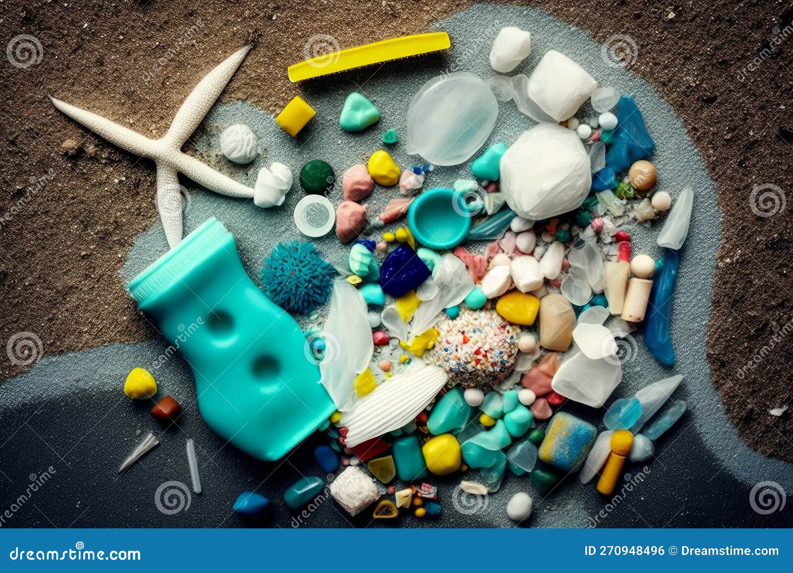 Micro Plastic Particles Found in the Ocean and Beaches. Plastic ...