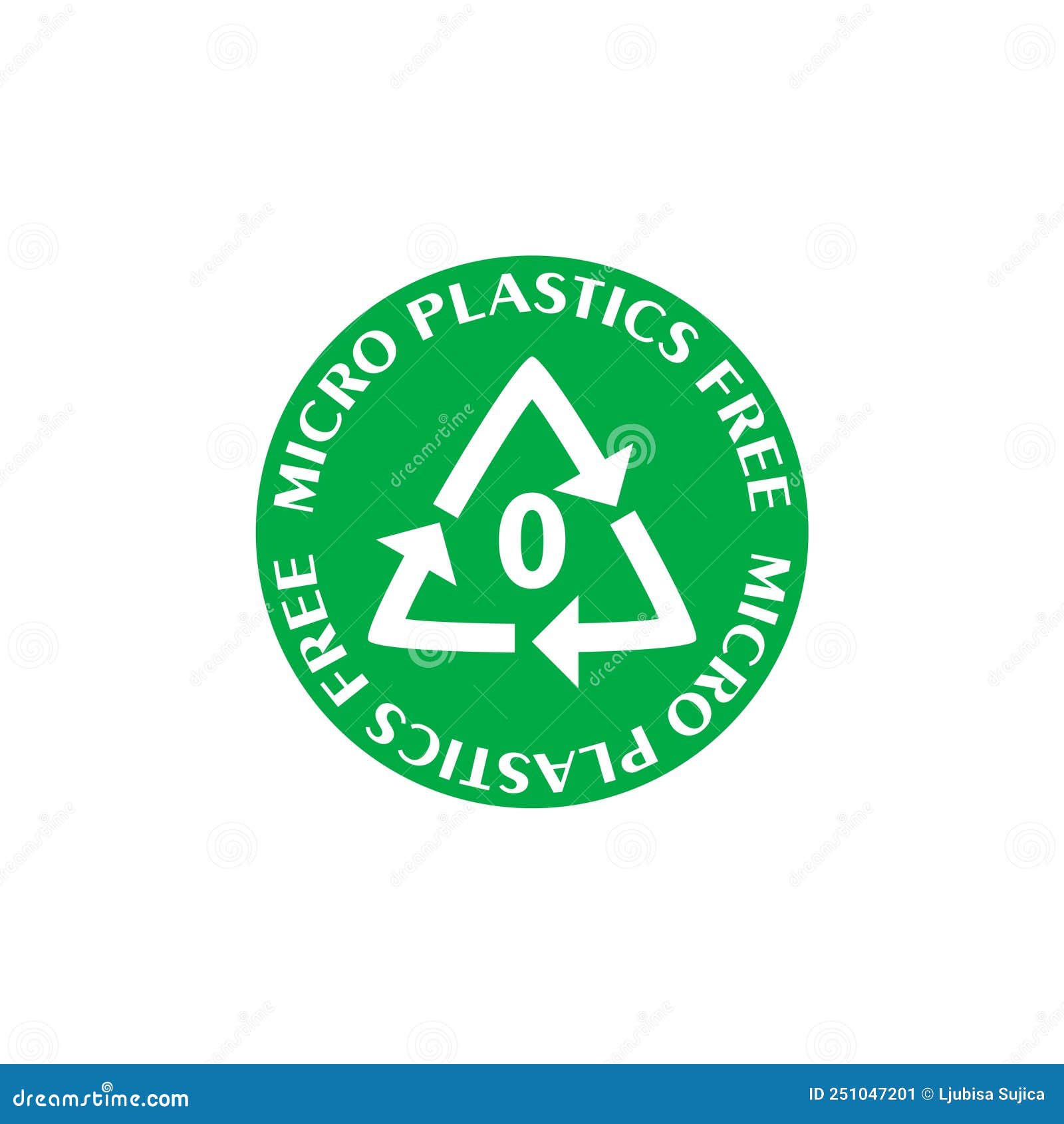 Micro Plastics Free Icon Isolated on White Background Stock Vector ...