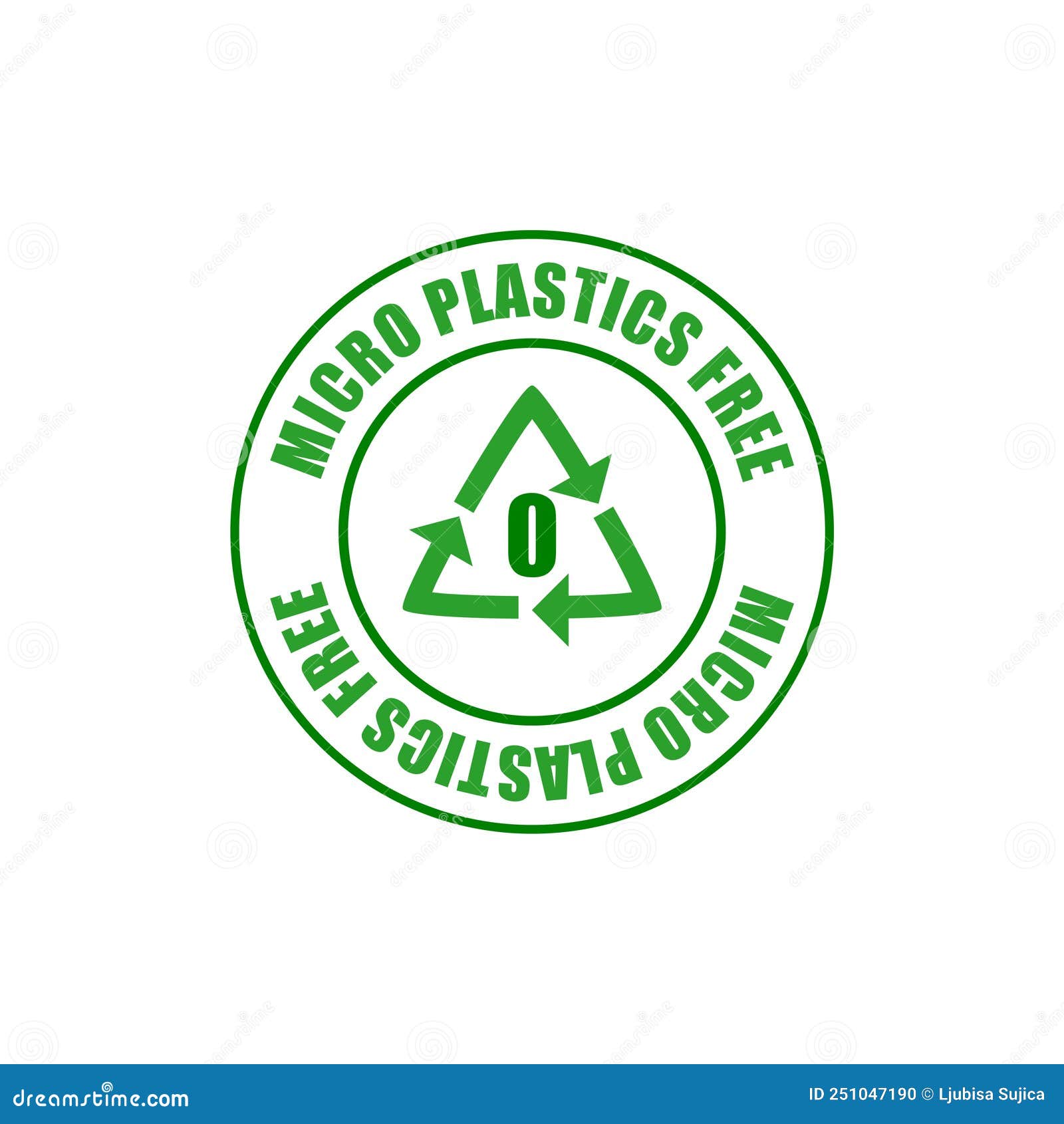 Micro Plastics Free Icon Isolated on White Background Stock Vector ...
