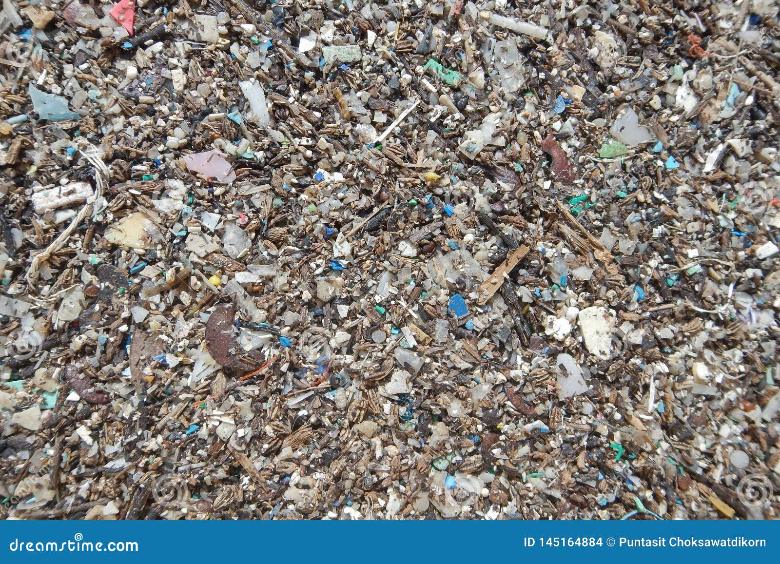 Micro Plastics Marine Debris on Sand Beach Stock Photo - Image of ...