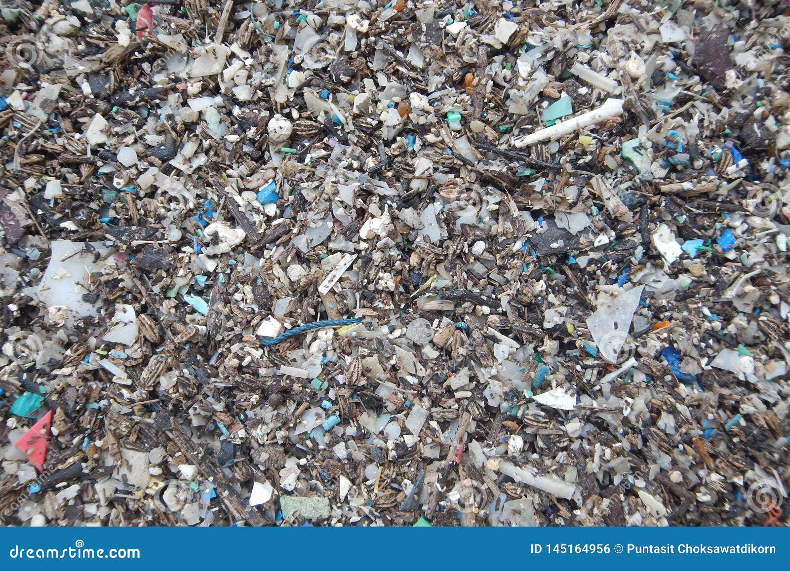 Micro Plastics Marine Debris on Sand Beach Stock Photo - Image of ...