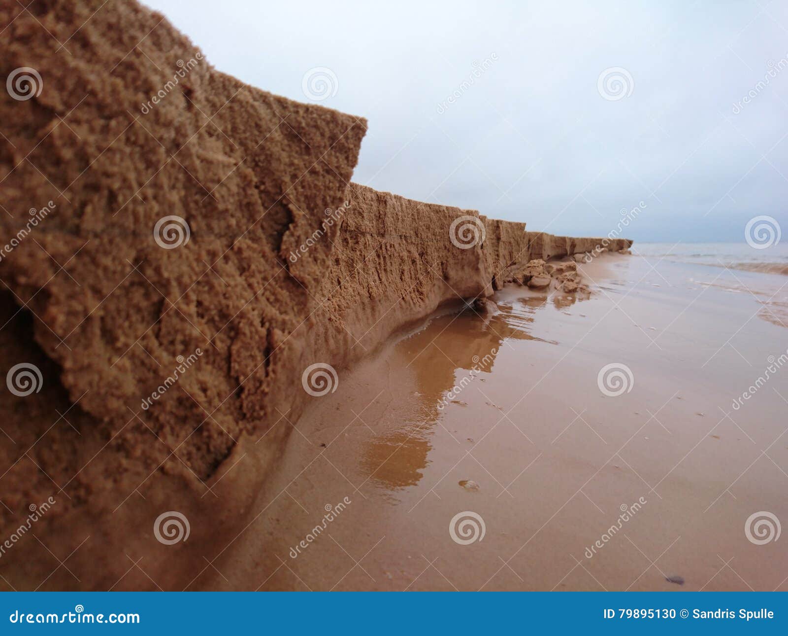 Micro sand cliff stock photo. Image of sand, level, micro - 79895130