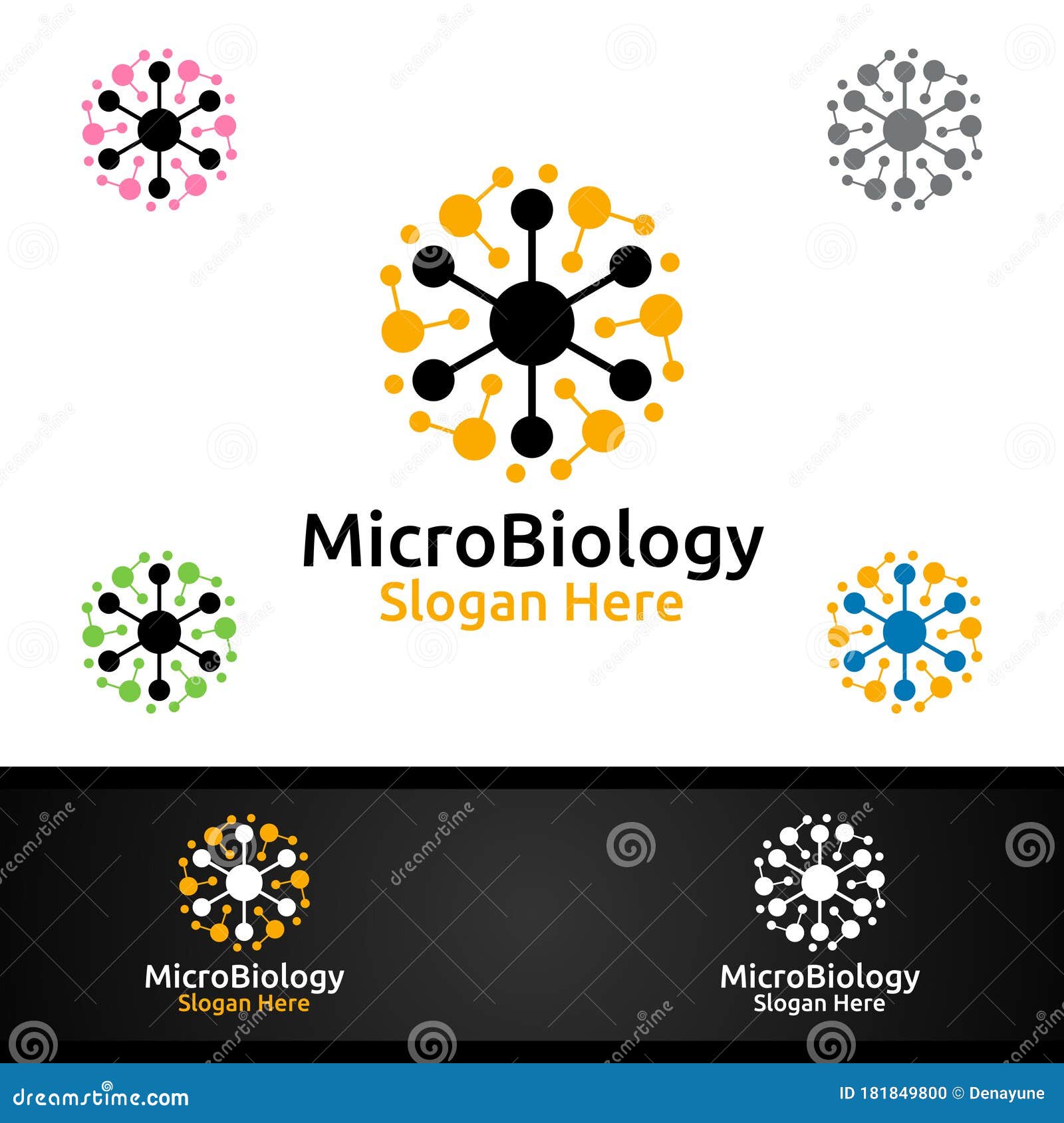 Micro Science and Research Lab Logo for Microbiology, Biotechnology ...