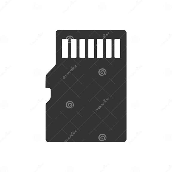 Micro sd card icon design stock vector. Illustration of device - 222941533