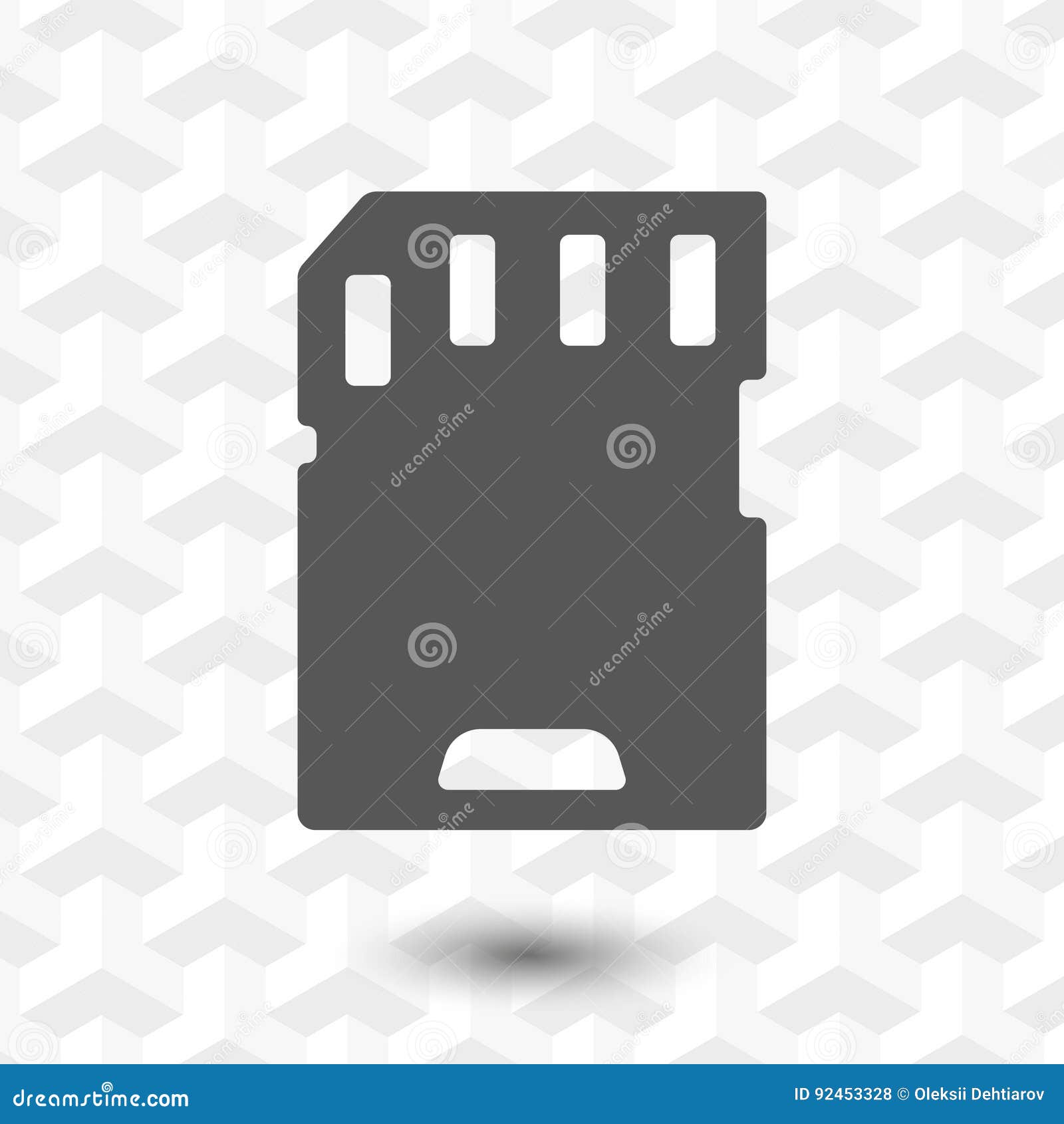 Micro Sd Card Icon Stock Vector Illustration Flat Designv Stock Vector ...