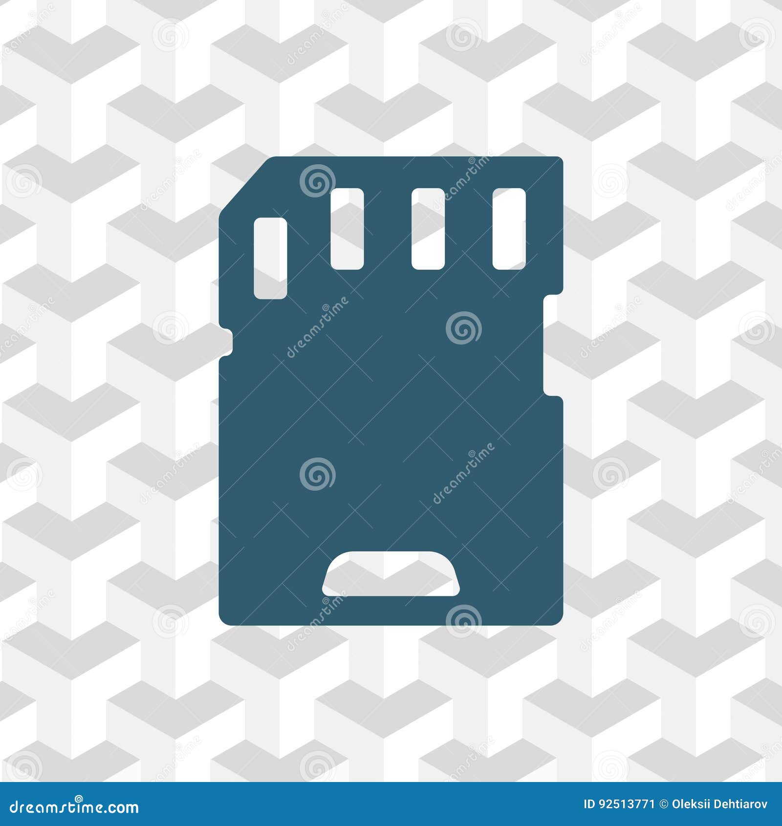 Micro Sd Card Icon Stock Vector Illustration Flat Designv Stock Vector ...