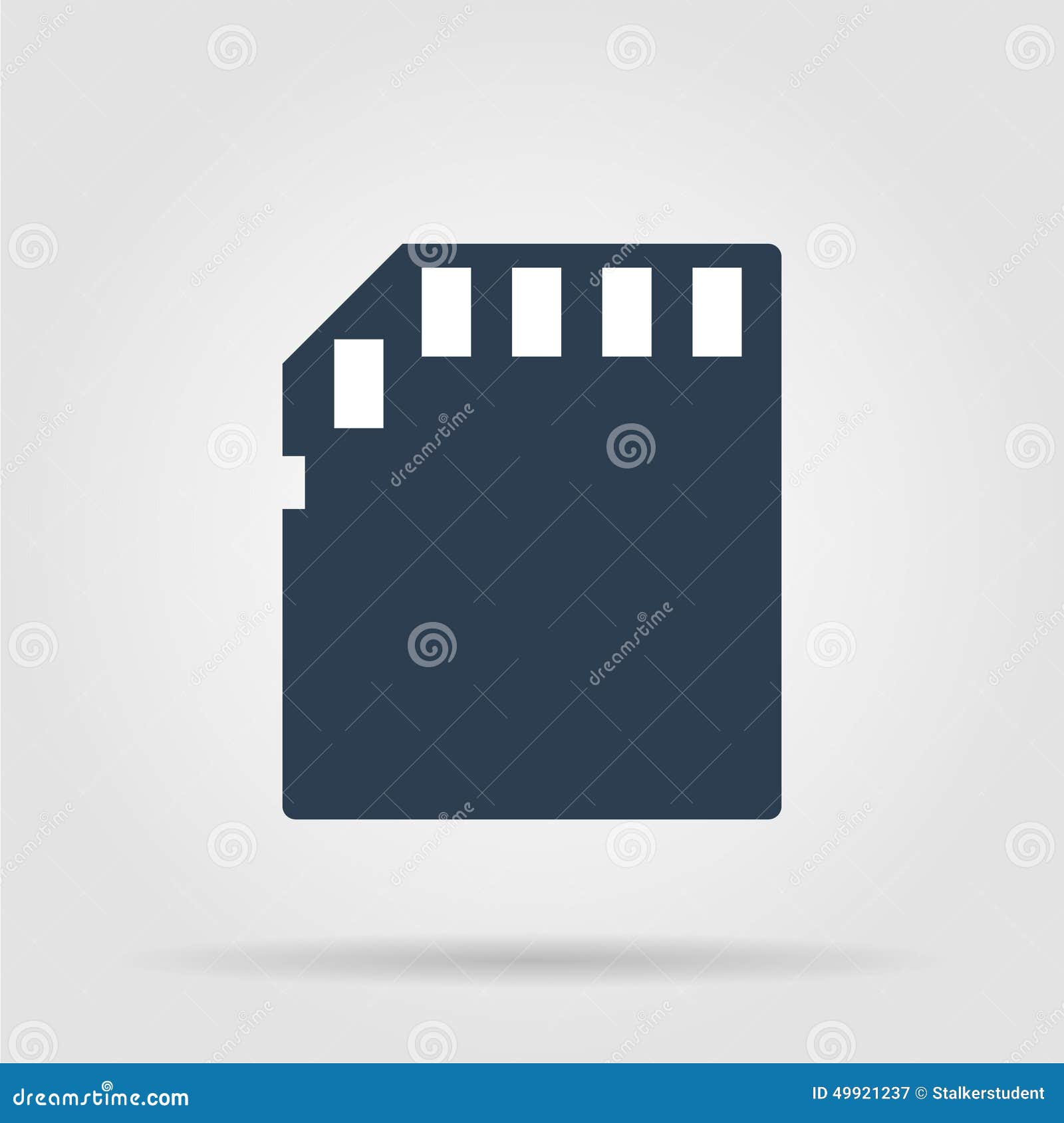 Micro sd card stock vector. Illustration of frame, blue - 49921237