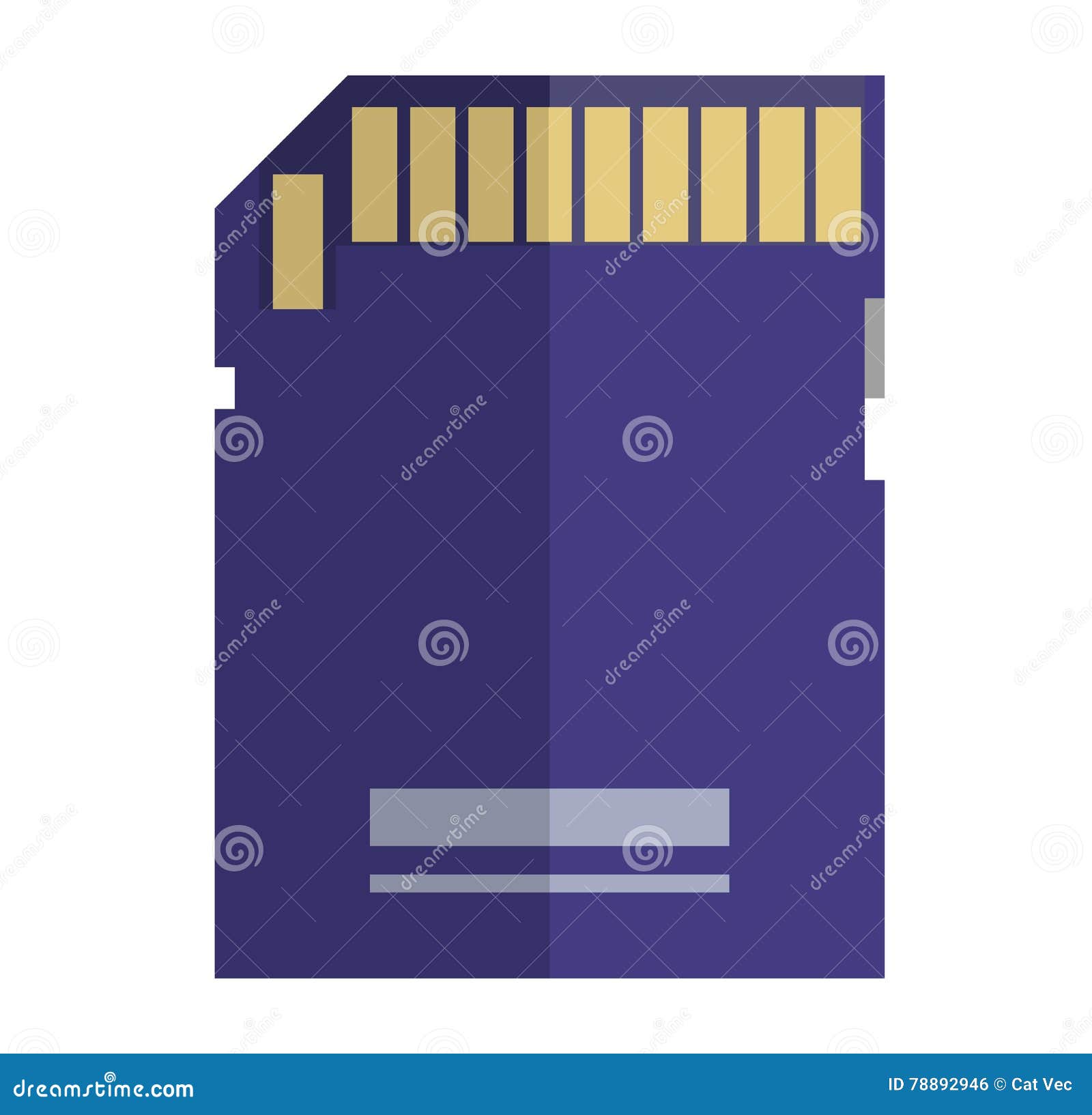 Micro SD memory card stock vector. Illustration of information - 78892946