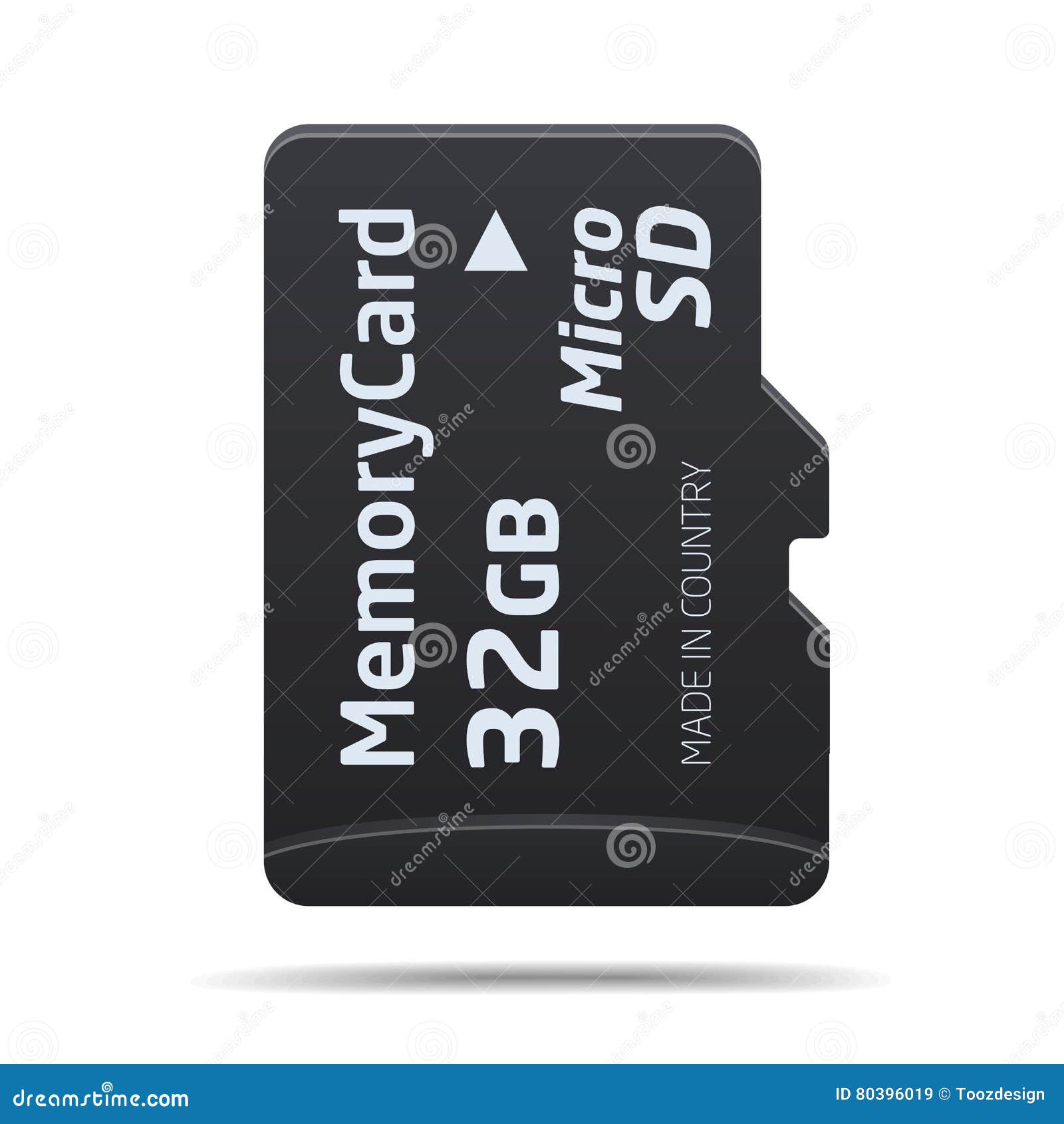 Micro SD memory card stock vector. Illustration of science - 80396019