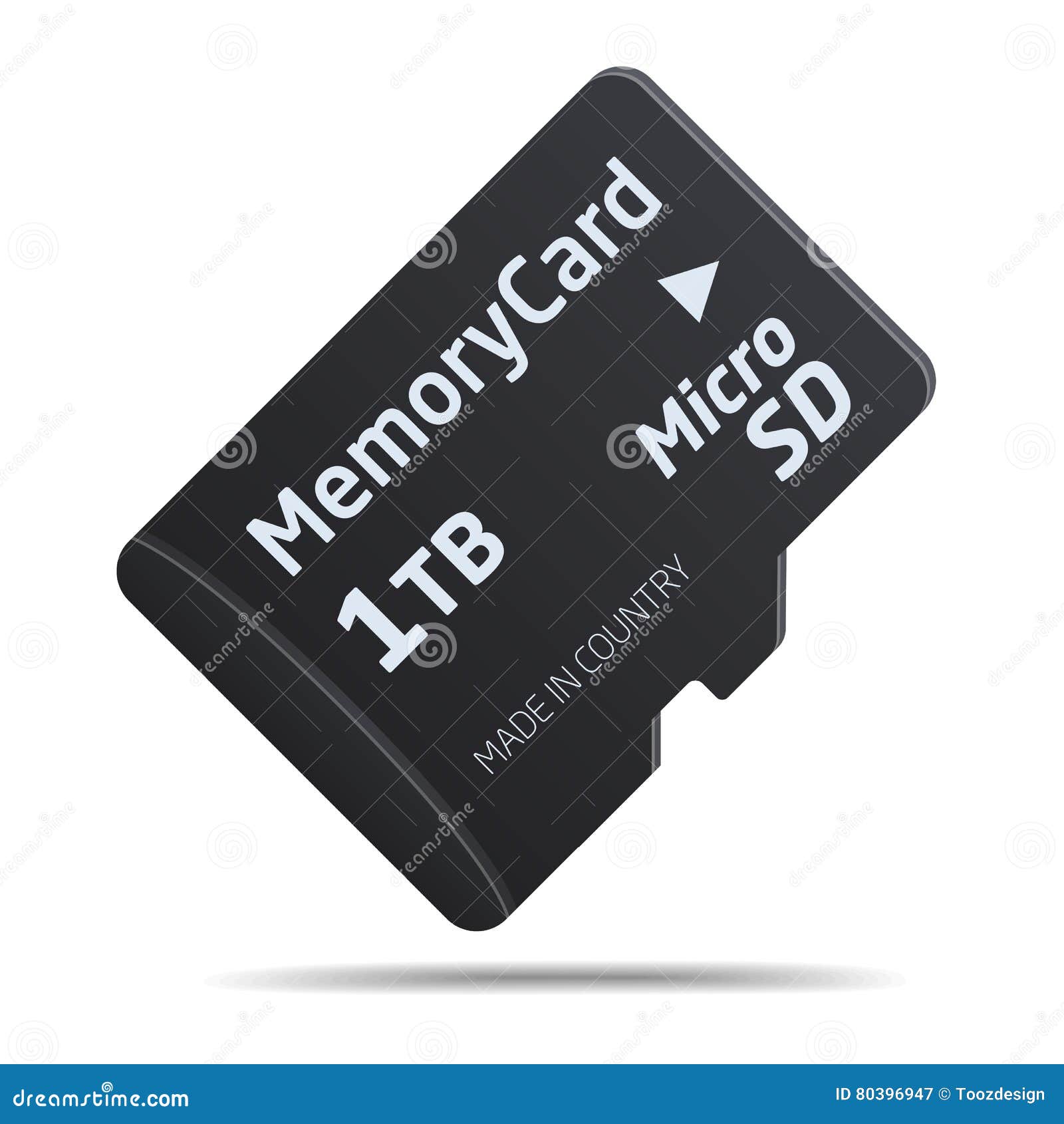 Micro SD memory card stock vector. Illustration of microchip - 80396947
