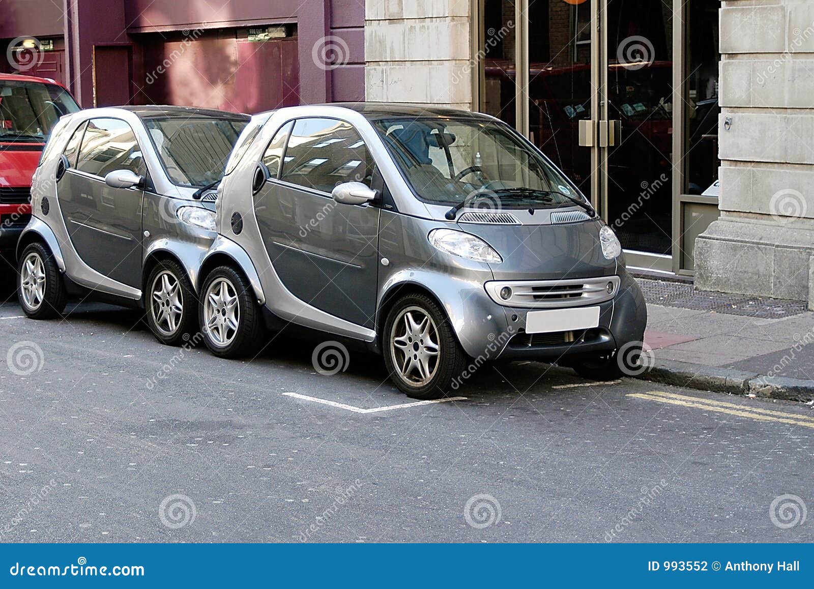 Micro Smart Cars Share Space Stock Photo - Image of cooperate, space ...