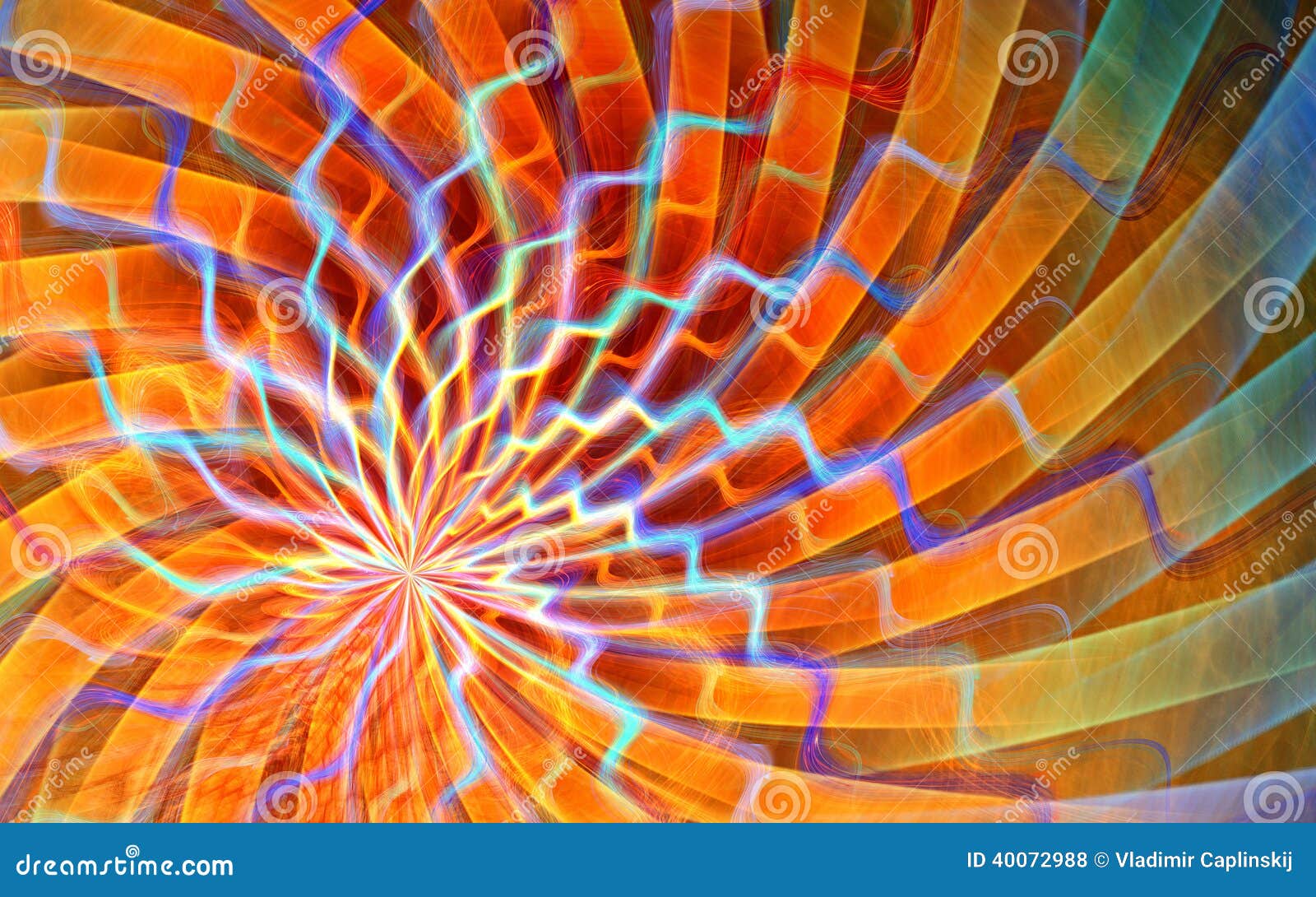 Micro Space: Fractal Background Stock Illustration - Illustration of ...
