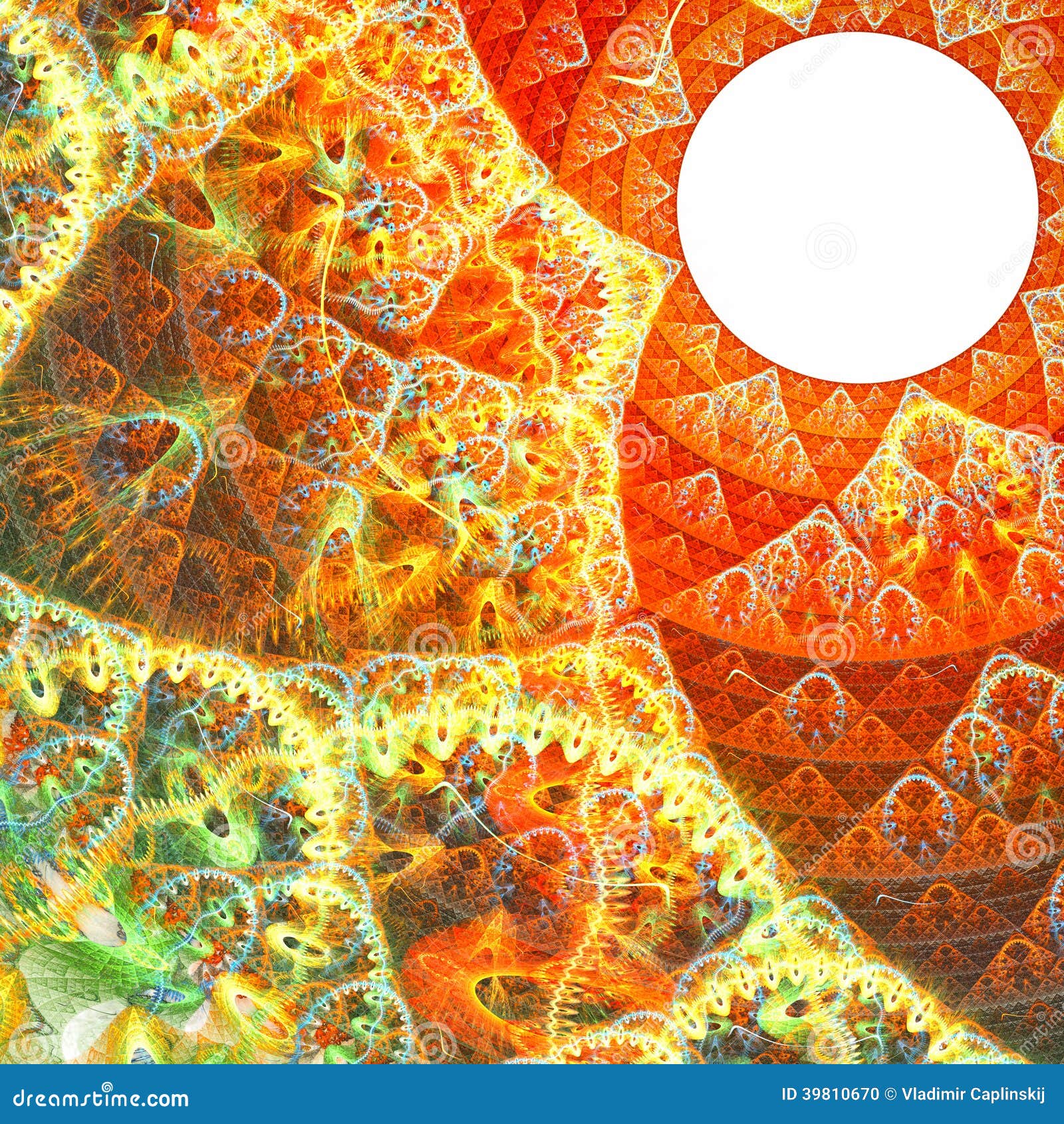 Micro Space: Fractal Background Stock Photo - Image of micro, shape ...