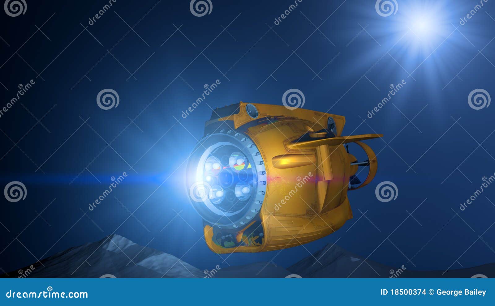 Micro Submarine stock illustration. Illustration of transportation ...