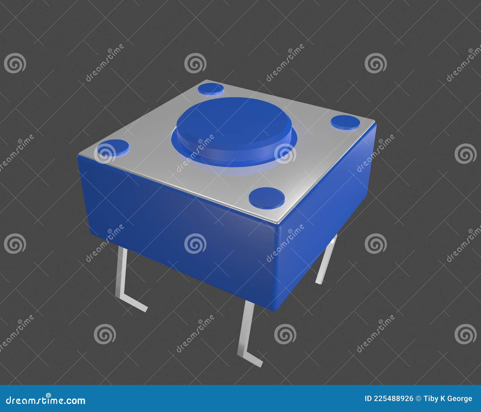 Micro ]switch for Electronic Purpose 3d Illustration Stock Illustration ...