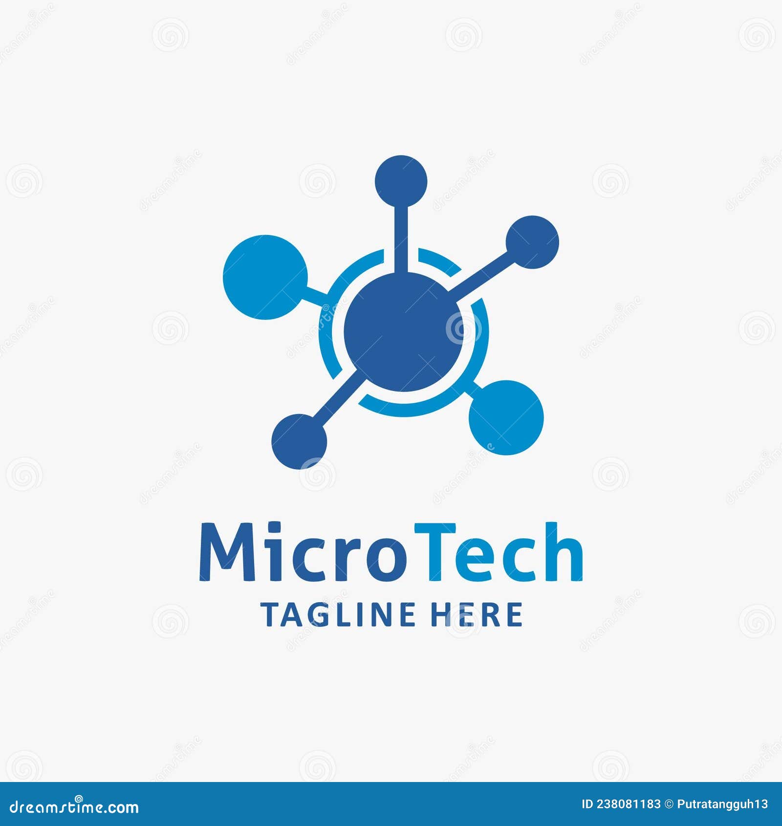 Micro tech logo design stock vector. Illustration of awesome - 238081183