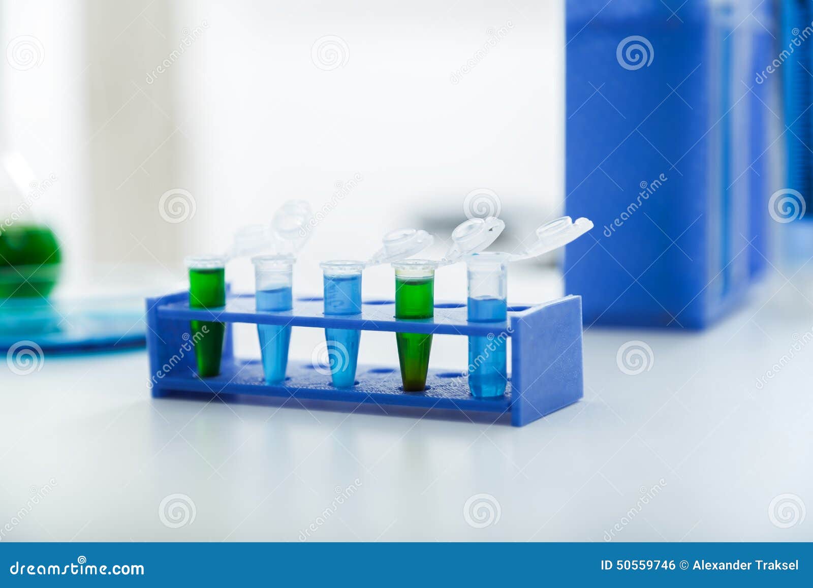 Micro Tubes with Biological Samples in Laboratory for DNA Analysis ...