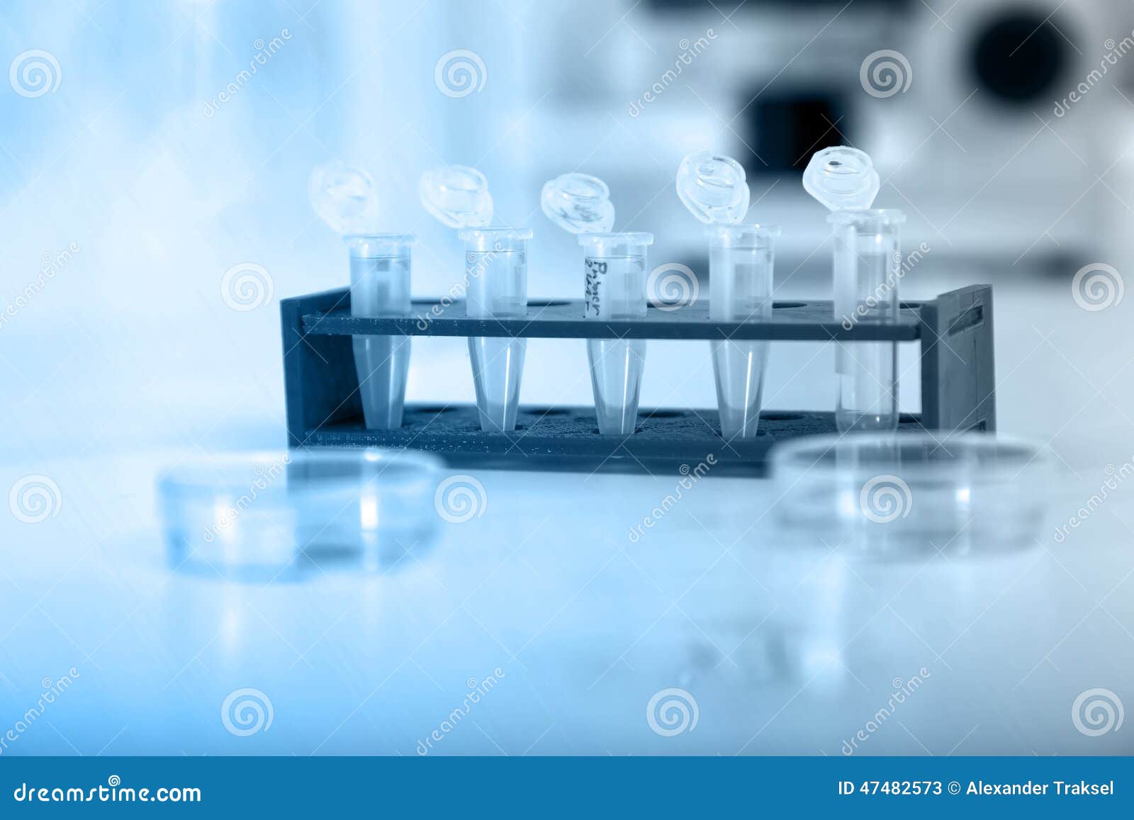 Micro Tubes with Biological Samples in Laboratory Stock Image - Image ...