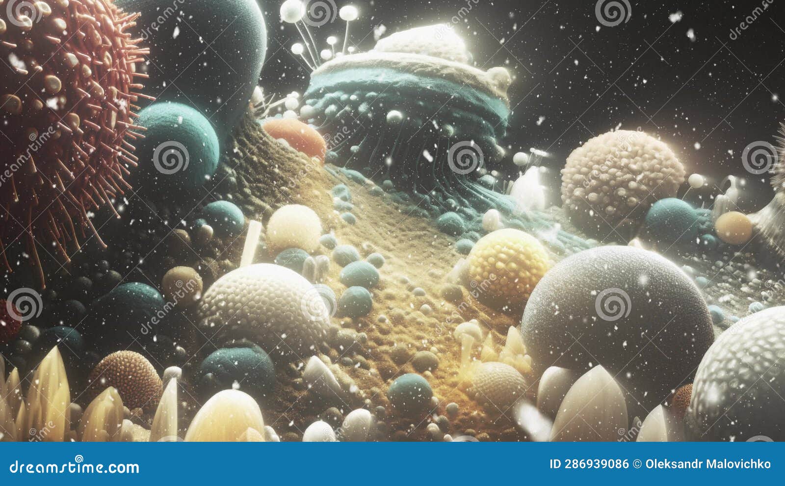 Micro Universe. Video Illustration of Micro Details and Dust. the World of Singularity Stock ...