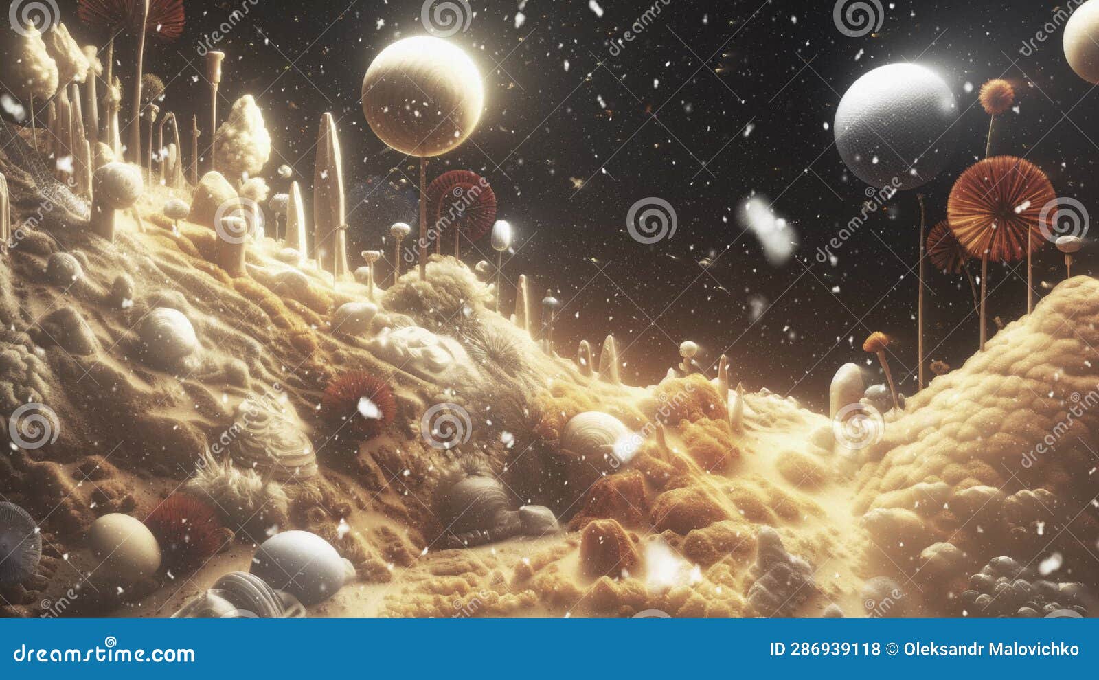 Micro Universe. Video Illustration of Micro Details and Dust. the World ...