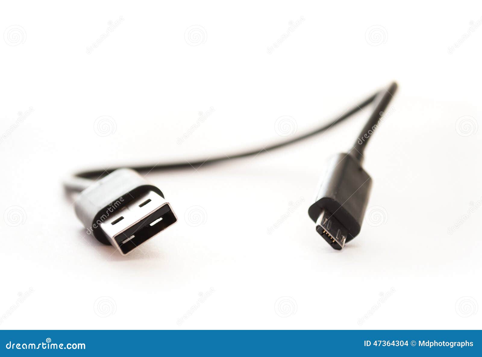 Micro USB cable close up stock photo. Image of technique - 47364304