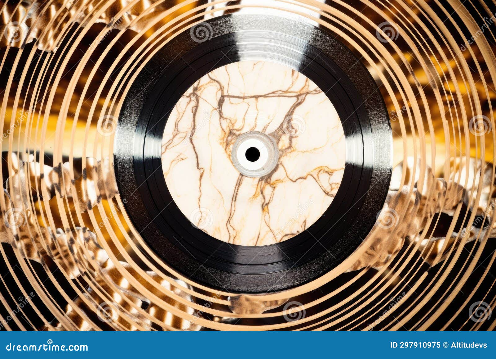 Micro View of the Grooves in a Vinyl Record Stock Image - Image of ...