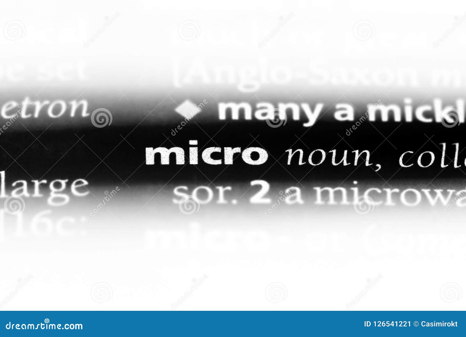 Micro stock image. Image of paper, printed, word, isolated - 126541221