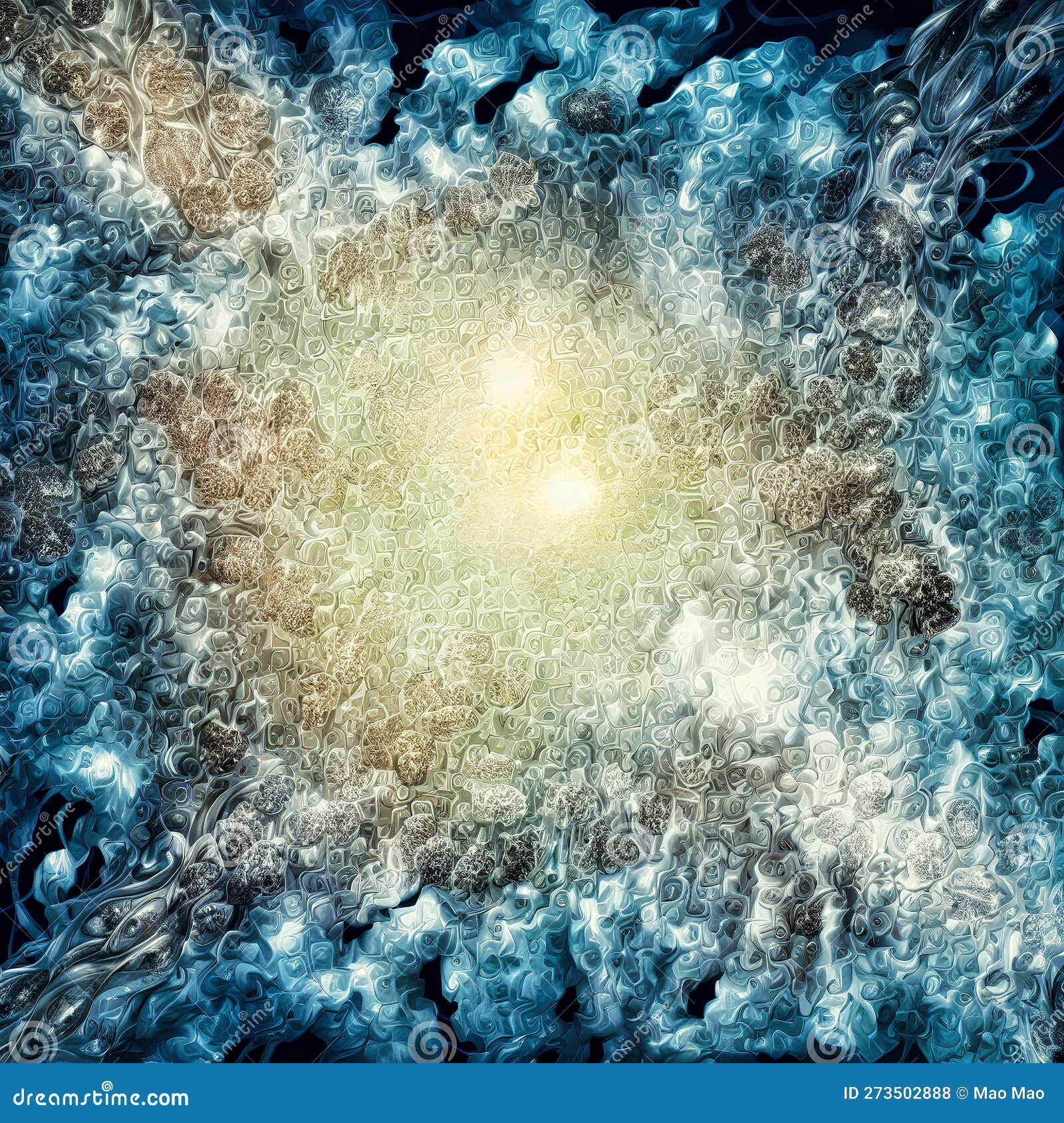 Micro World, Abstract Background Texture Stock Illustration ...