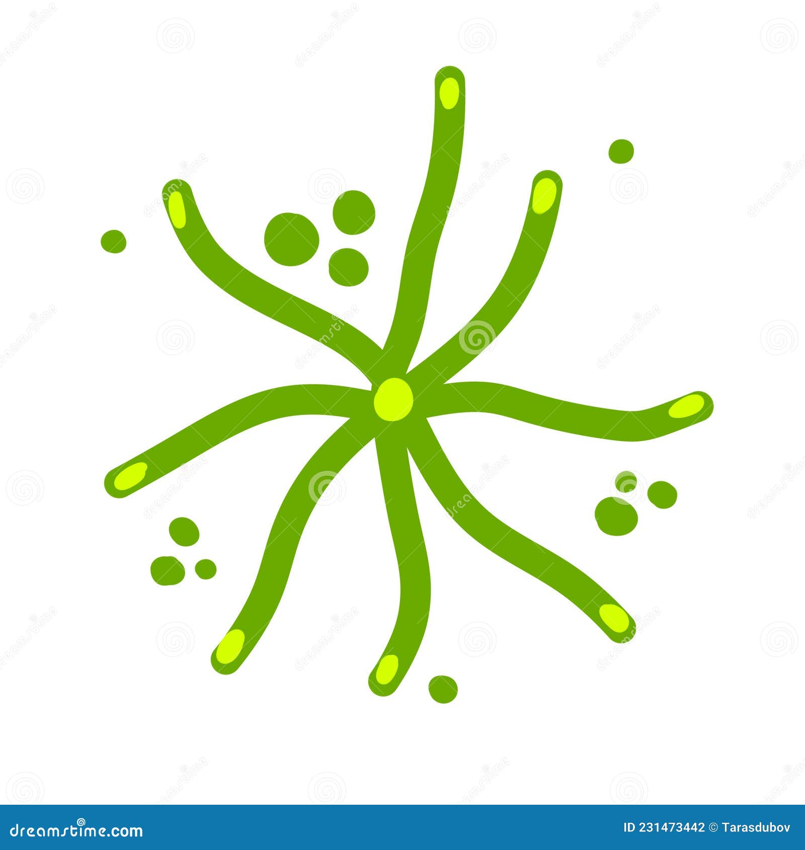 Microalgae. Aquatic Organisms and Bacteria Stock Vector - Illustration ...