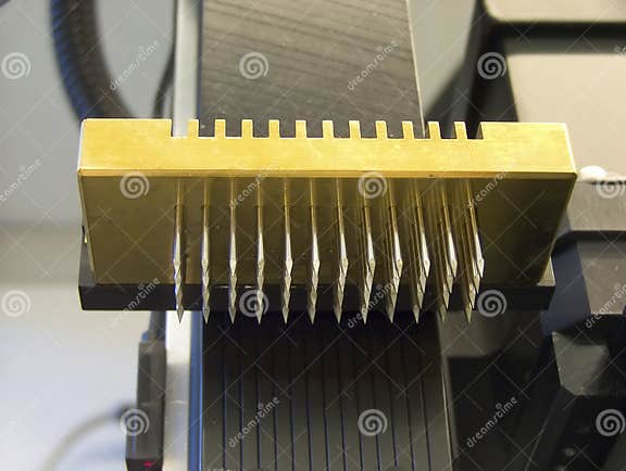 Microarray spotter stock photo. Image of robotics, science - 196140