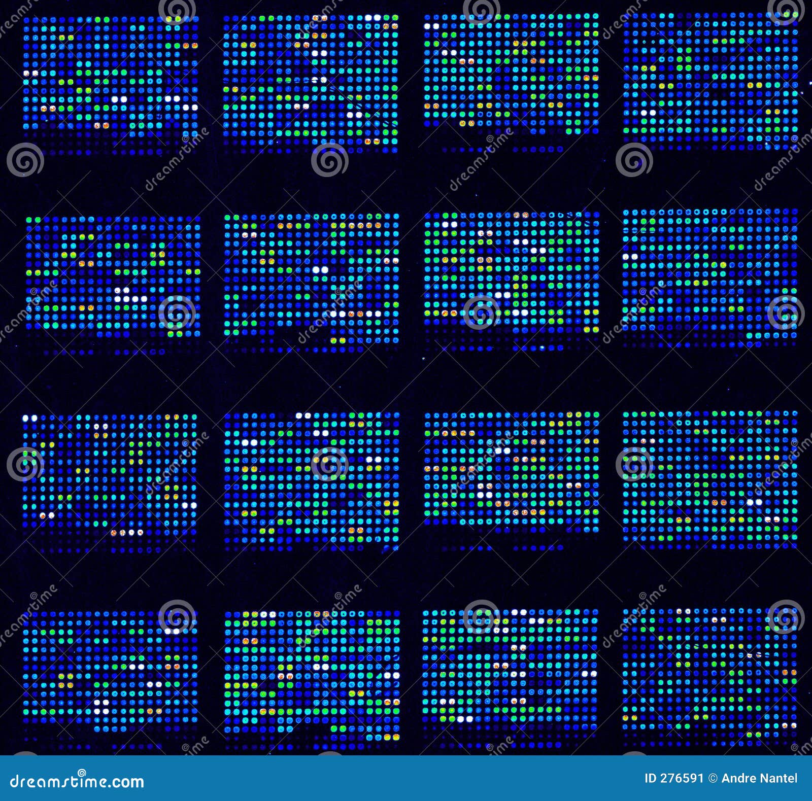 Microarrays do ADN ilustração stock. Ilustração de ciência - 276591