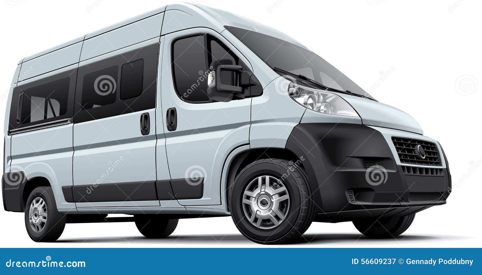 Microbús europeo ilustración del vector. Ilustración de carrying - 56609237