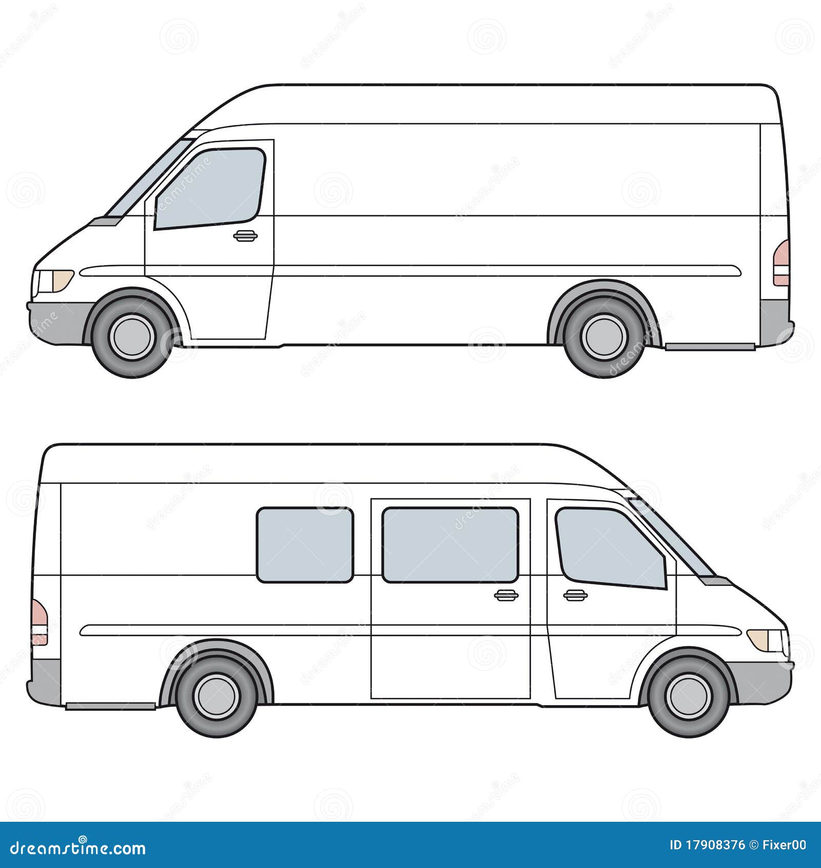 Microbús. Ilustración Del Vector Ilustración del Vector - Ilustración ...