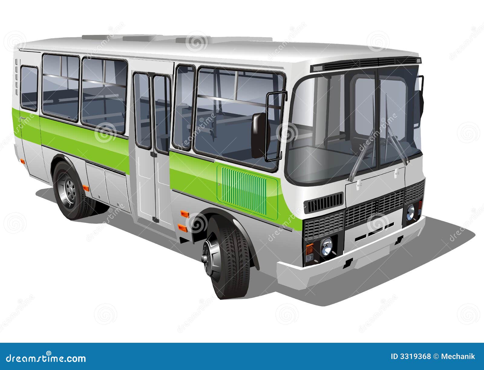 Microbús urbano/suburbano ilustración del vector. Ilustración de ...
