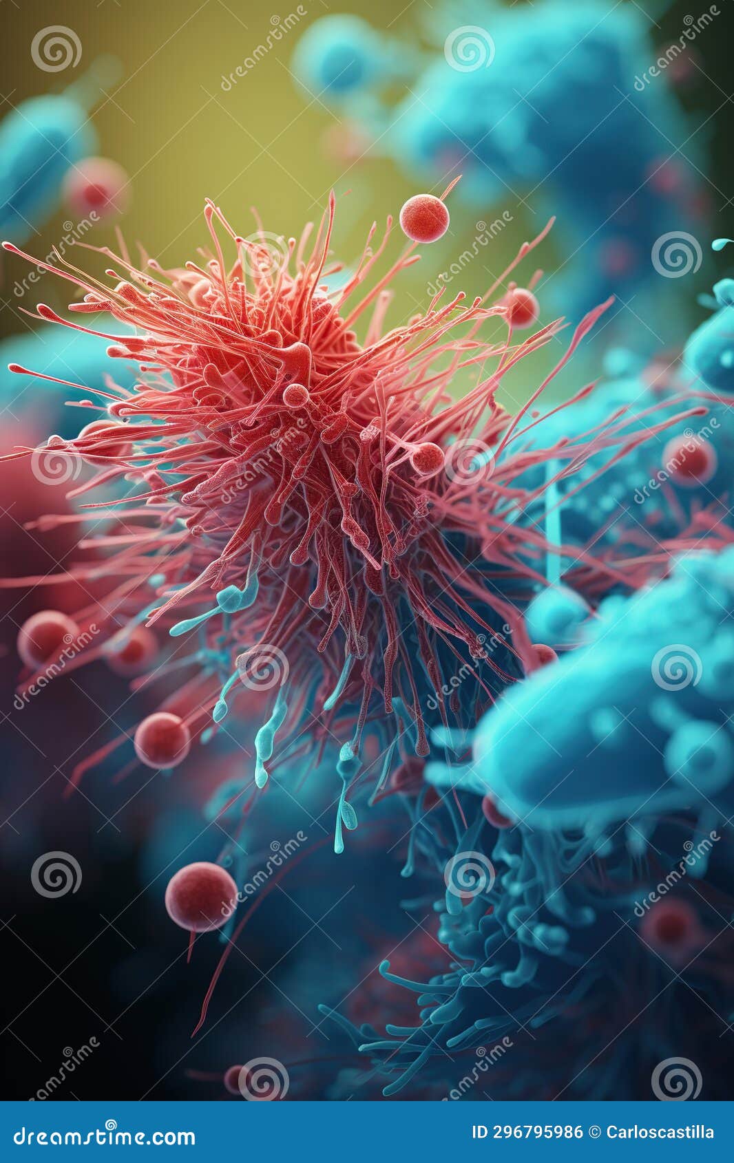 Microbacteria and Bacterial Organisms.biology and Science Background ...